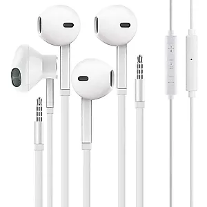 ZDAGO 【2 Pack】 Aux Headphones,Ear Phones,Earphones, Noise Islating, High Definition, All 3.5mm Interface Stereo Compatible with iOS,Android, Phone, Pod, Pad and Mp3 Players