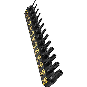 LEXIVON Tamper Proof Torx Bit Set, Premium S2 Alloy Steel | 13-Piece Security Star Bits, T4 - T40 | Precision CNC Machined (LX-301)