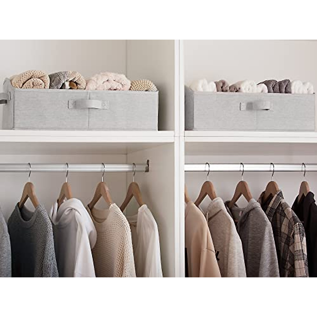 StorageWorks Closet Storage Bins, Storage Box, Foldable Organizer Bins and Baskets for Clothes