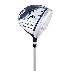 Precise M3 Ladies Womens Complete Golf Clubs Set Includes Driver, Fairway, Hybrid, 7-PW Irons, Putter, Stand Bag, 3 H/C's Blue - Regular or Petite Size!