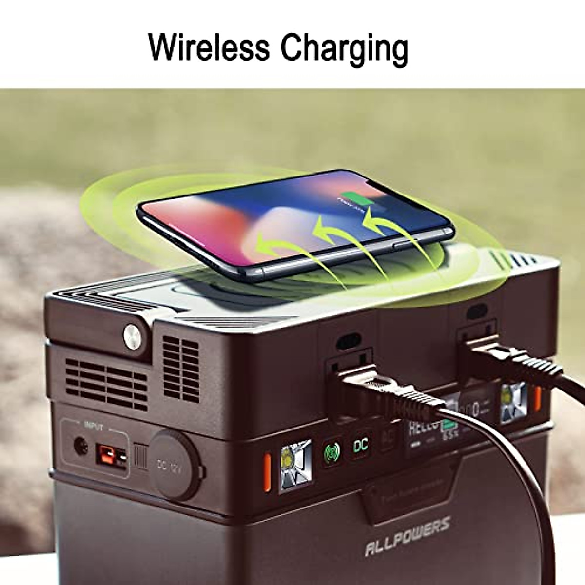 ALLPOWERS Portable Power Station 300W (Peak 500W), 288Wh Backup Battery Power Supply with Pure Sine Wave 110V AC Outlets, Portable Solar Generator for Home Use Outdoor Camping Travel RV Emergency