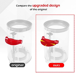 Upgraded Dust Bin Trigger Switch Compatible with Dyson V10 V11 V15 Gen5 Vacuum Cleaner, Release Bin Handle/Dirt Cup Opening Handle/Dust Box Opeaning Switch Button Replacement Parts