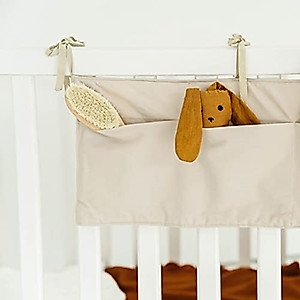 Natemia Baby Nursery Crib Organizer- Hanging Diaper Organizer for Crib - Made in Portugal