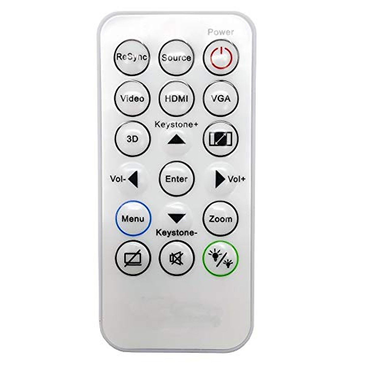 INTECHING INA-REMPJ001a Projector Remote Control for InFocus IN220, IN222, IN224, IN226, IN228, IN226ST, IN1156, IN1188HD