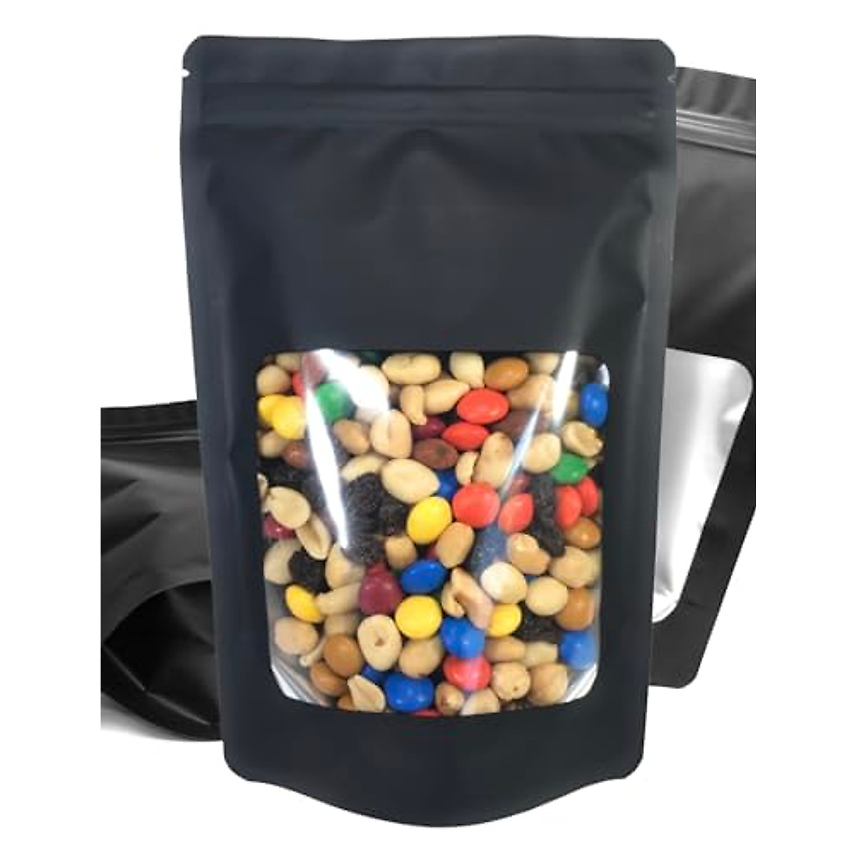 100 Pack Mylar 4 Mil Thick Smell Proof Bags 6” x 9” x 3” Stand Up Zip Seal Foil Pouch. HD Clear Window, Leak Proof, Food Grade. Travel, Storage and Display. ROYPACK