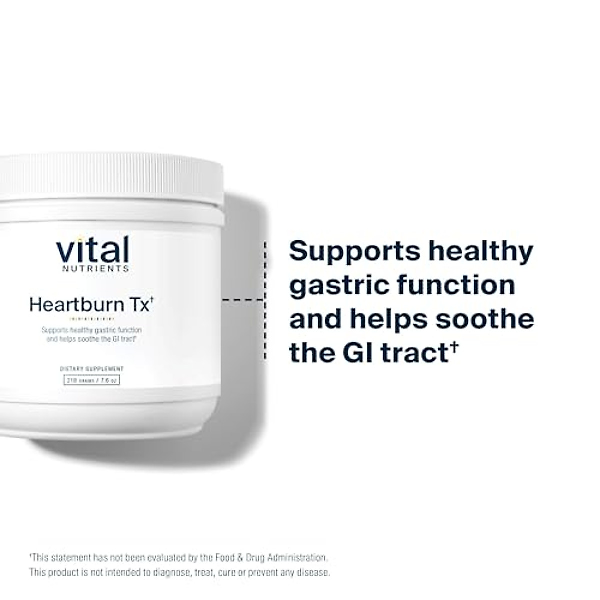 Vital Nutrients Heartburn Tx | Supplement Helps Decrease Occasional Heartburn and Indigestion | with Glycine, Glutamine and Licorice Root | Vegetarian | Gluten, Dairy and Soy Free | 50 Servings