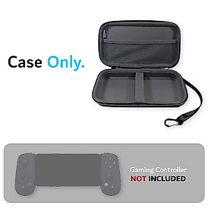 TUDIA Hard Case Compatible with Backbone One Gaming Controller, Protective Travel Portable Storage EVA Case with Mesh Pocket & Wrist Strap