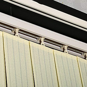 20 Pieces Blind Slat Top Hangers 89mm Vertical Blind Top Hangers Double Hole Plastic Slat Top Holders Vertical Blind Accessories, White