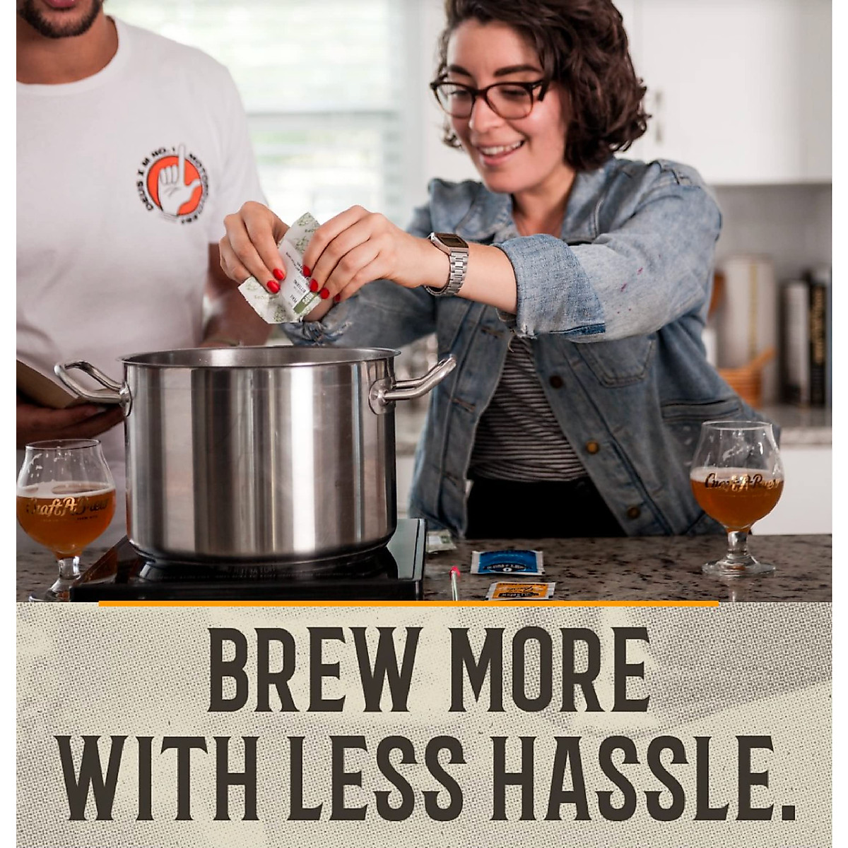 Craft a Brew - Beer Recipe Kit - Light Lager - Home Brewing Ingredient Refill - Beer Making Supplies - Includes Hops, Yeast, Malts, Extracts - 5 Gallons