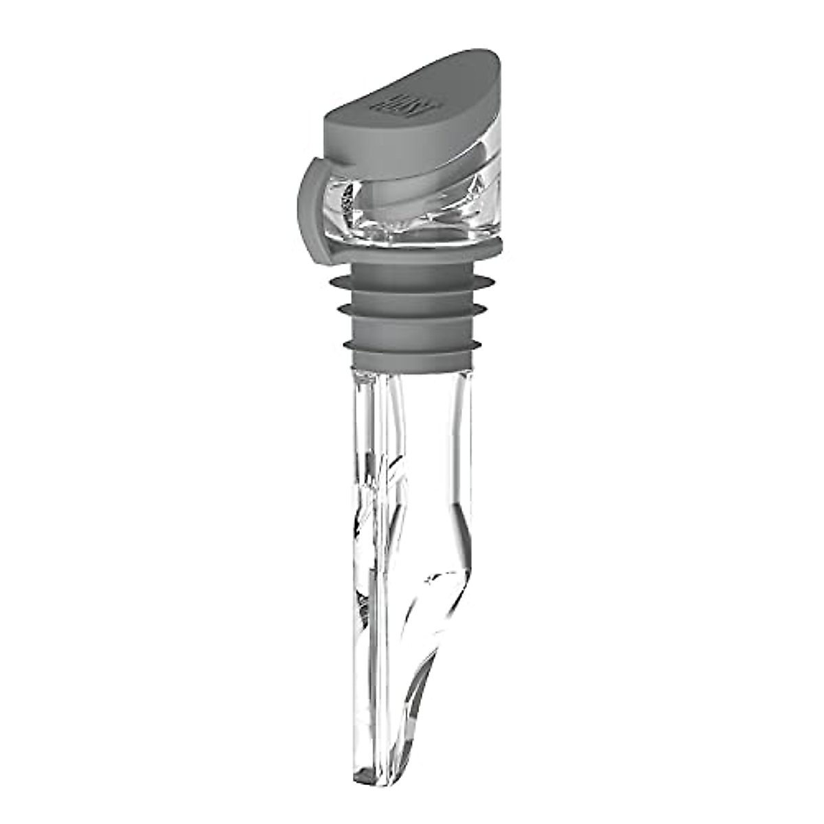 Host TILT MINI Variable Wine Aerator Pourer Spout - Reusable Wine Stopper for Wine Bottles, Gray