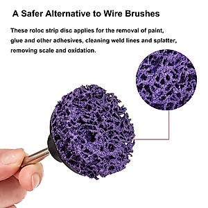 21 Pcs 2" Quick Change Easy Strip Discs Angel Die Grinder Attachments for Strips Paint, Cleans Welds, Removes Rust, Scale and Oxidation.