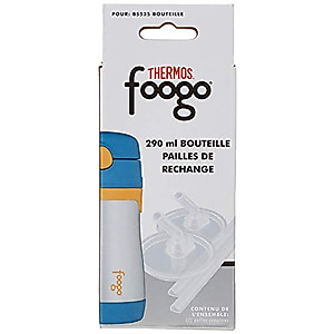 Thermos Foogo Replacement Straw Set for Thermos 10-Ounce Straw Bottles, Set of Two Straws