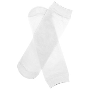 10 Pairs Women's Soft Ankle High Sheer Socks Hosiery (10Pairs White)