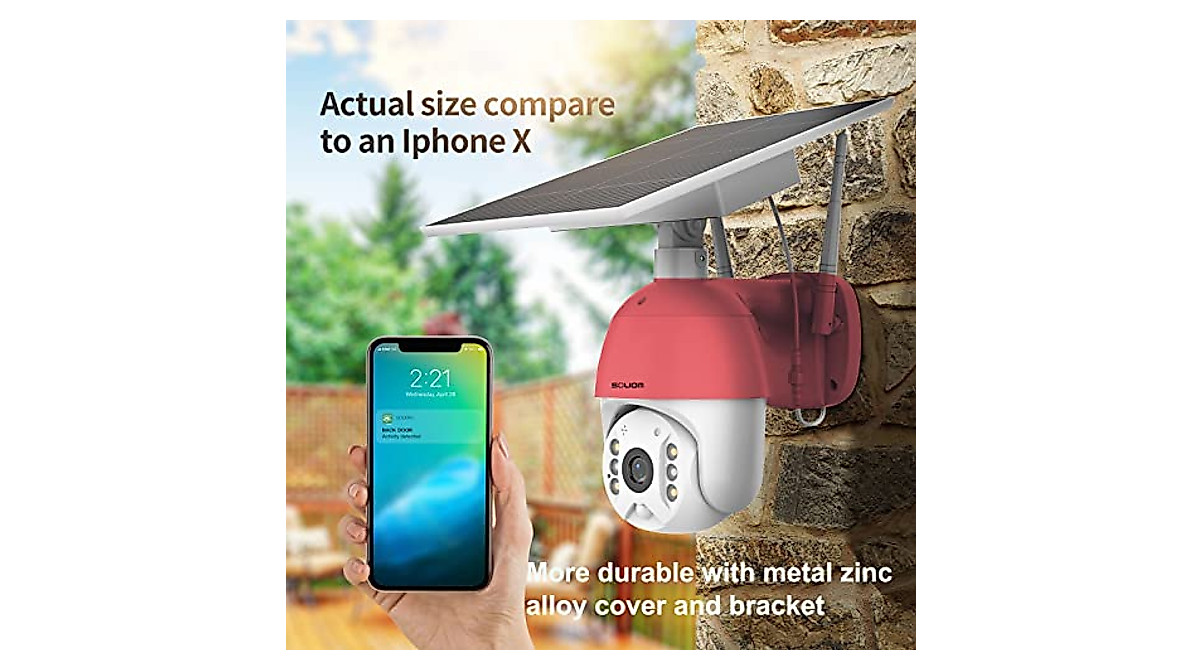 SOLIOM S600 Outdoor WiFi Camera - Solar Powered HD
