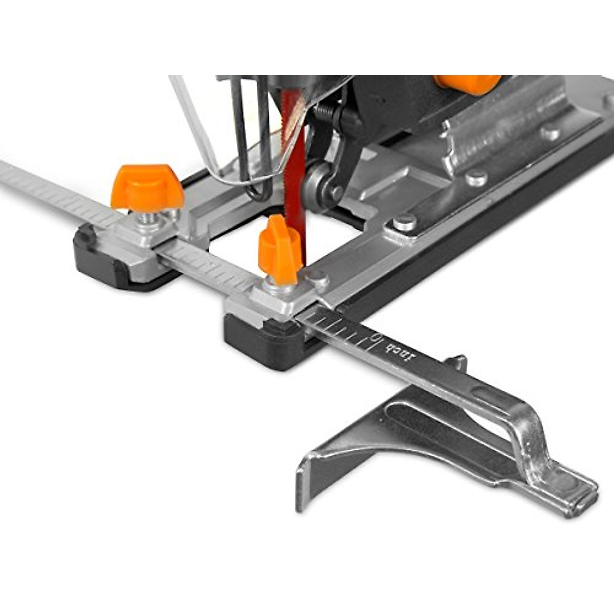 WEN 33606 6.6-Amp Variable Speed Orbital Jig Saw with Laser and LED Light,Black, Silver