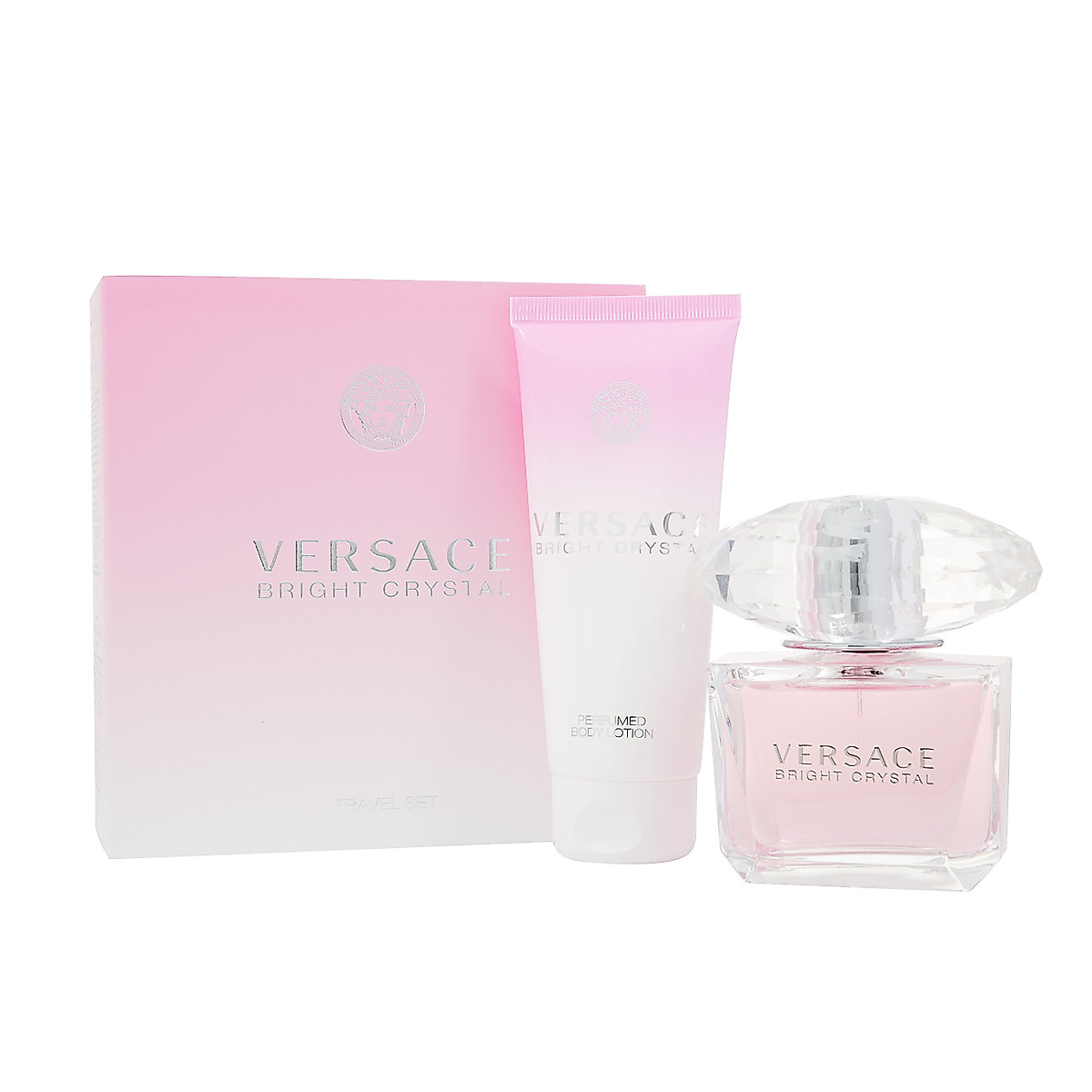 BRIGHT CRYSTAL by Versace 3.0 oz EDT Spray - 2 Piece Gift Set Box for Women
