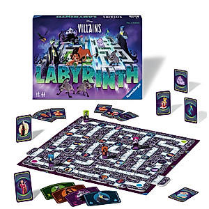 Ravensburger Disney Villains Labyrinth Board Game - Engaging Family Fun for Ages 7 and Up | Dynamic Maze Puzzle | Quality Design | Ideal Gift for Disney Fans