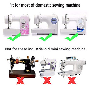 11 Pcs Sewing Machine Presser Foot Set for Low Shank Snap-On Sewing Machine Singer, Brother, Babylock, Euro-Pro, Janome, Kenmore, White, Juki, New Home Sewing Machines