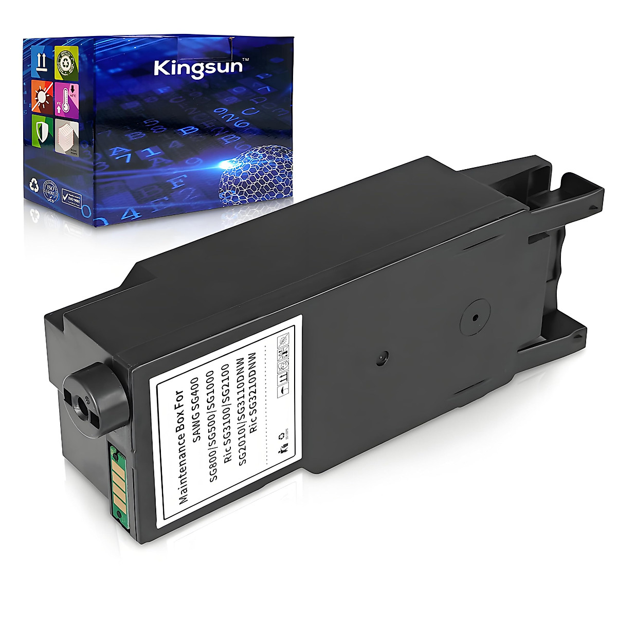 SG500 SG1000 Waste Ink Collector Unit Ink Maintenance Tank Box for Sawgrass Virtuoso Sublimation Printer SG500 SG1000 SG400 SG800 and Ricoh GC41 Maintenance Tank