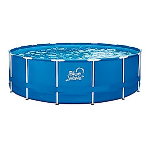 Blue Wave NB19791 18-ft Round 52-in Deep Active Frame Package Above Ground Swimming Pool with Cover
