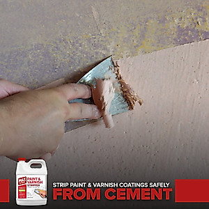 Max Strip Paint & Varnish Stripper 32oz - Paint Stripper for multiple layers of acrylic, latex, oil & water-based paints, varnishes. For wood, metal, masonry, plaster, tile, molding.