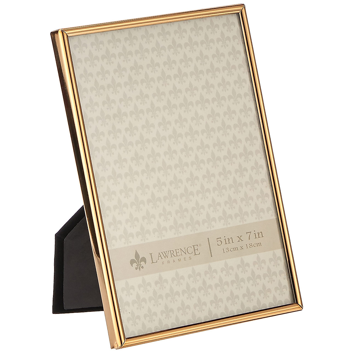 Lawrence Frames 5" W x 7" H Simply Gold Metal Picture Frame (670057)