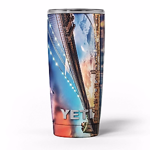 Design Skinz Fusion NYC Overlook - Skin Decal Vinyl Wrap Kit Compatible with The Yeti Rambler Cooler Tumbler Cups