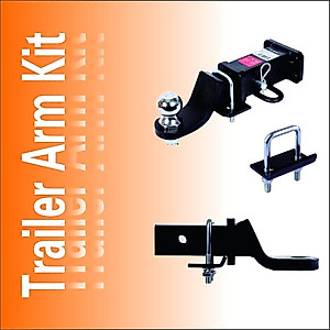 Trailer Hitch Ball Mount Towing Kit with Stabilizer and Silencer Pad Ball Pin Clip fits 2 inch Drop Receiver 6500lbs Class III