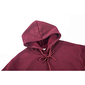 Aganmi Fashion Friend Sweatshirt Hoodie Women Graphic Hoodies Pullover Funny Hooded Sweater Tops Clothes (Wine red, M)