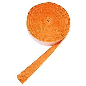 Anti-Skid 10M Racket Grip Tape, Badminton Racquet Towel Grip, White/Orange/Black Outdoor Sport Tool for Badminton Rackets Tennis Rackets(Orange)
