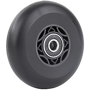 AOWISH 4-Pack Inline Skate Wheels Outdoor Asphalt Formula 90A Aggressive Blades Roller Skates Replacement Wheels with Speed Bearings ABEC 9 and Floating Spacers (Black, 80mm)