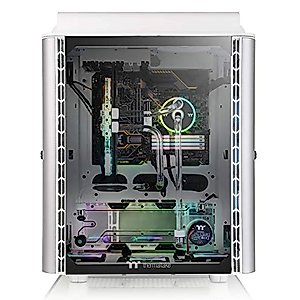 Thermaltake Level 20 HT Snow Edition 4 Tempered Glass Type-C Fully Modular E-ATX Full Tower Computer Chassis with 2 140mm Top Fan Pre-Installed CA-1P6-00F6WN-00