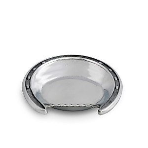 Arthur Court Designs Aluminum Lucky Horseshoe Nut Candy Bowl 5.25 inch Long