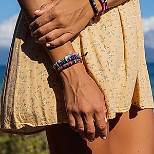 FROG SAC 12 Ethnic Woven Bracelets for Women and Men, Boho Friendship Bracelets for Teens, VSCO Girl String Bracelets, Ethnic Adjustable Stackable Bracelet Pack, Stocking Stuffers for Teen Girls