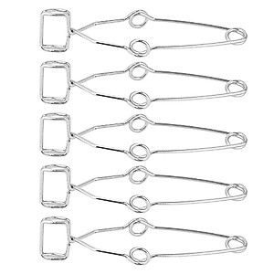 5PCS Spring Test Tube Holders Steel Clip Clamp Holder Testing Tube Holder Laboratory Test Tube Clip Laboratory Experiment Testing Holder 14.5cm Length Suitable for Standard Test Tubes