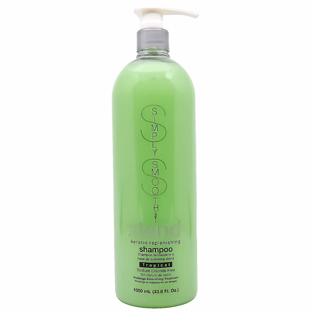 Simply Smooth Xtend Keratin Replenishing Tropical Shampoo Keratin & Collagen Infused Daily shampoo 33.8 Oz.