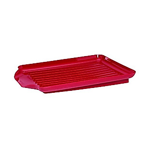 Farberware 3-Piece Dish Rack Set, Red