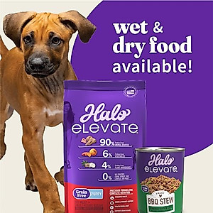 Halo Elevate Dry Dog Food, Grain Free Red Meat Recipe, Puppy Formula, 20lb