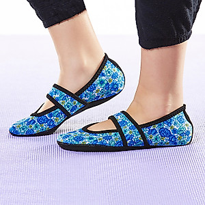 Nufoot Women's Betsy Lou Slipper, Bluebell, Small