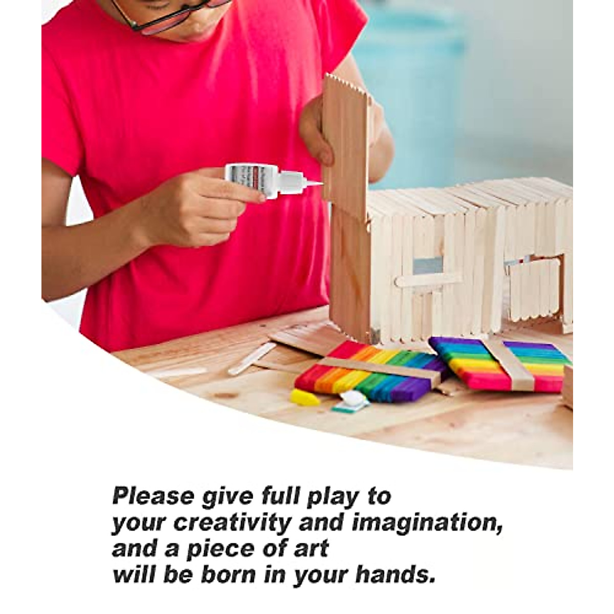 20g Craft Glue, Glue for Model, Instantly Strong Adhesive for bonding Metal, Plastic, Rubber, Wood, Leather, DIY Craft, Scrapbooking, Card Making, Photo, Toy, Model, Decor, Crystal