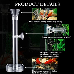 12 pieces Shrimp Feeding Tube and Dish Set, 4 Acrylic Shrimp Feeding Tube Shrimp Feeder Tube 8 Aquarium Shrimp Feeding Dish Clear Bowl Fish Tank Feeding Supplies for Shrimp Betta Tropical Fish, 2 Size