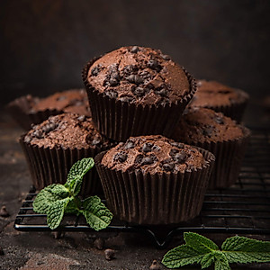 Eoonfirst Standard Size Cupcake Liners Halloween Party Baking Cups 100 Pcs (Black)