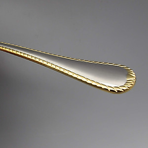 Mikasa Cameo Gold 18/10 Stainless Steel Teaspoon (Set of Four)