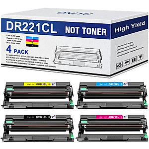 ONLYU Remanufactured Drum Unit Replacement for Brother DR221CL DR-221CL DR221 DR 221 CL for Brother MFC-9130CW MFC-9330CW HL-3170CDW HL-3180CDW HL-3140CW MFC-9340CDW DCP-9020CDN Printer (4 Pack)
