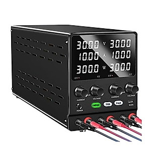 30V10A DC Dual-Channel Power Supply Adjustable Variable Multiple Output Regulated Series Parallel Connection 60V(605,110V)
