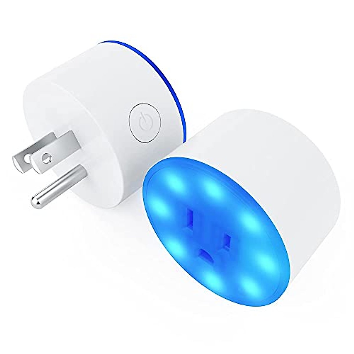 WiFi Smart Plug with Socket tuya Smart Life app Remote Control Outlet Compatible with Alexa and Google Home dimmable RGB LED Night Light