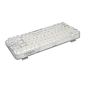 Acogedor 80 Keys Mechanical Gaming Keyboard with Transparent Case, Type C Wired, for Bluetooth and 2.4GHz Wireless Connection, Gasket Structure, for Win, for OS X, for iOS, for Android