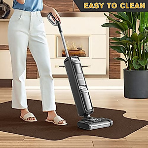 Hardwood/Tile Floor Chair Mat,Rolling Chair Mat,Protects Floors,Suitable for Home,Work,Game,Non-Slip Not Stuck Wheel,Easy to Clean,with Lip,Coffee(48"x36")