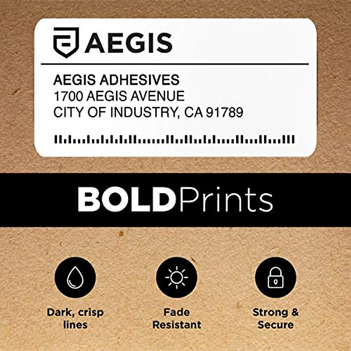 Aegis - Compatible Direct Thermal Labels Replacement for DYMO 30323 (2-1/8" X 4") Shipping & Postage - Use with Labelwriter 450, 450 Turbo, 4XL Printers (12 Rolls)