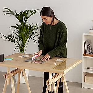 Elan Cutting Mat A4 Black and Beige, 5-Ply Craft Mat, Self Healing Cutting Mat 12x9, Craft Cutting Board, Art Mat, Imperial Sewing Mat, Quilting Mat, Hobby Mat, for Sewing, Quilting, Quilting supplies